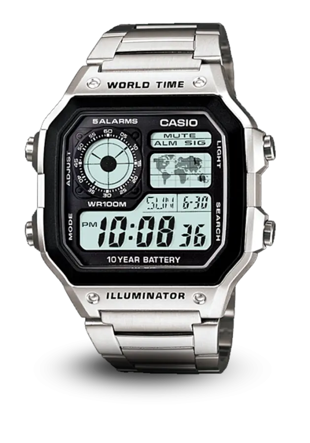 CASIO GENERAL - WORLD TIME - - AE-1200WHD-1AVDF